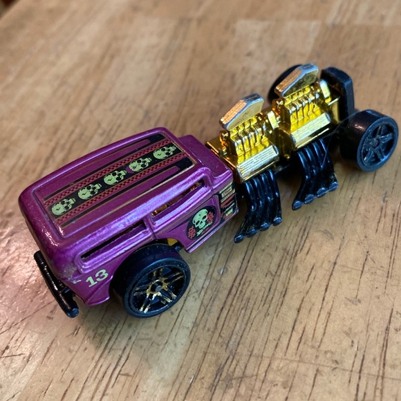 Mattel | Toys | 996 Hot Wheels Way 2 Fast Purple Skull Rod | Poshmark